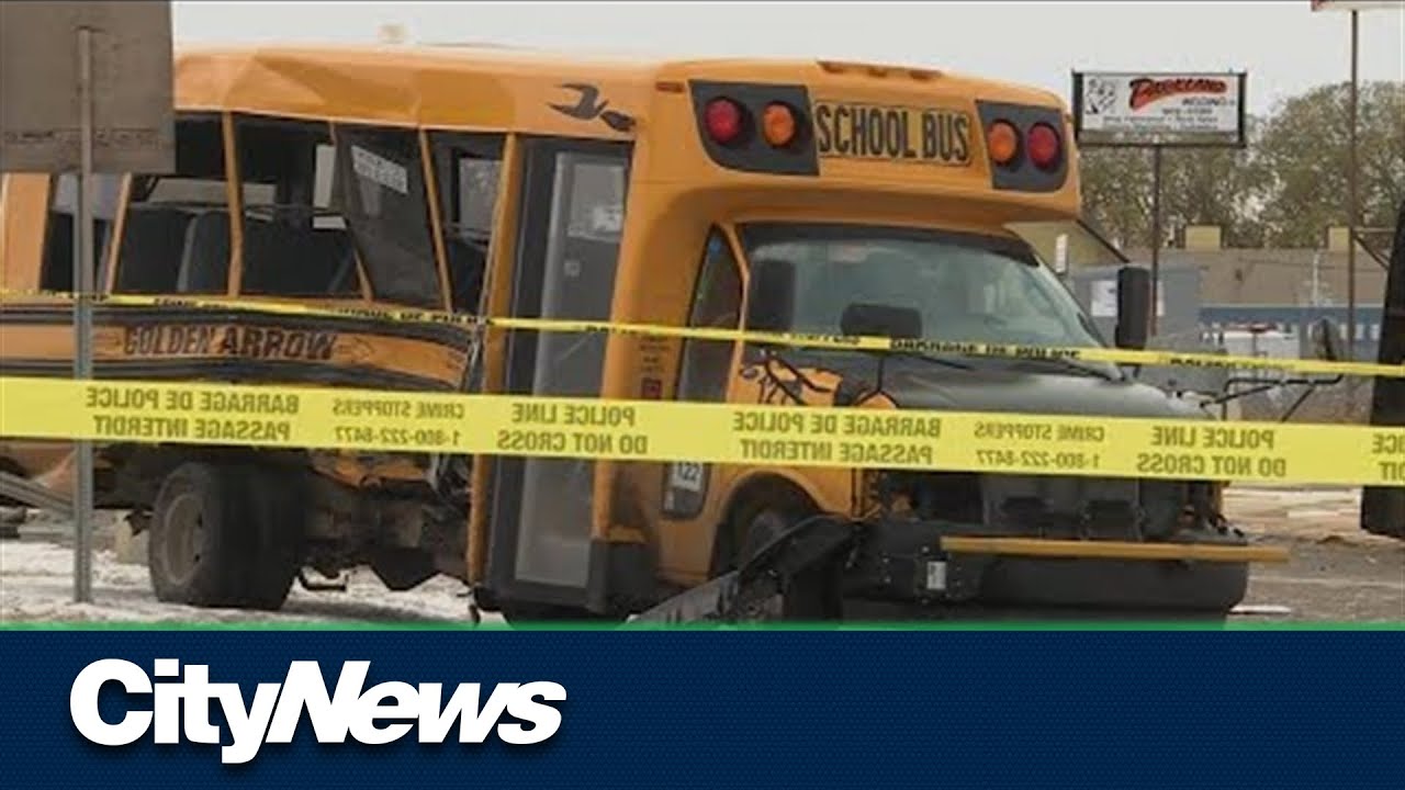 School Bus Fire Edmonton