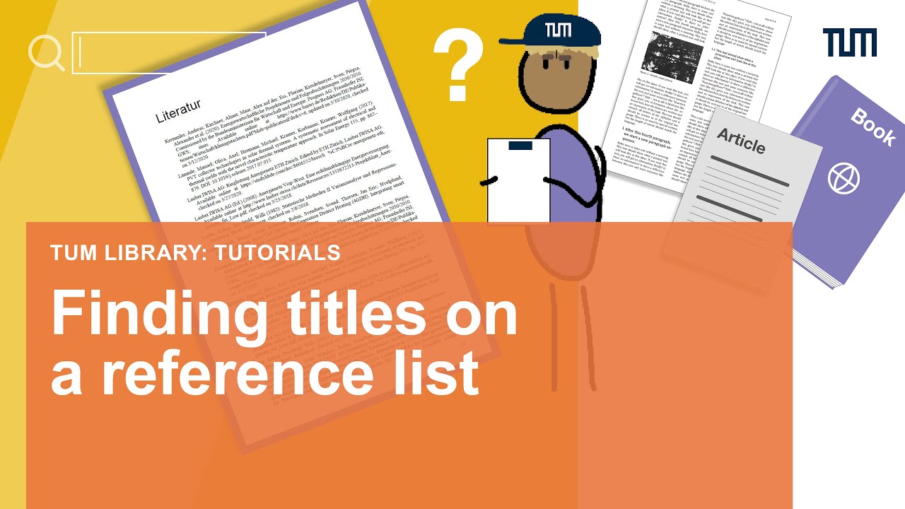 Finding titles on a reference list - YouTube