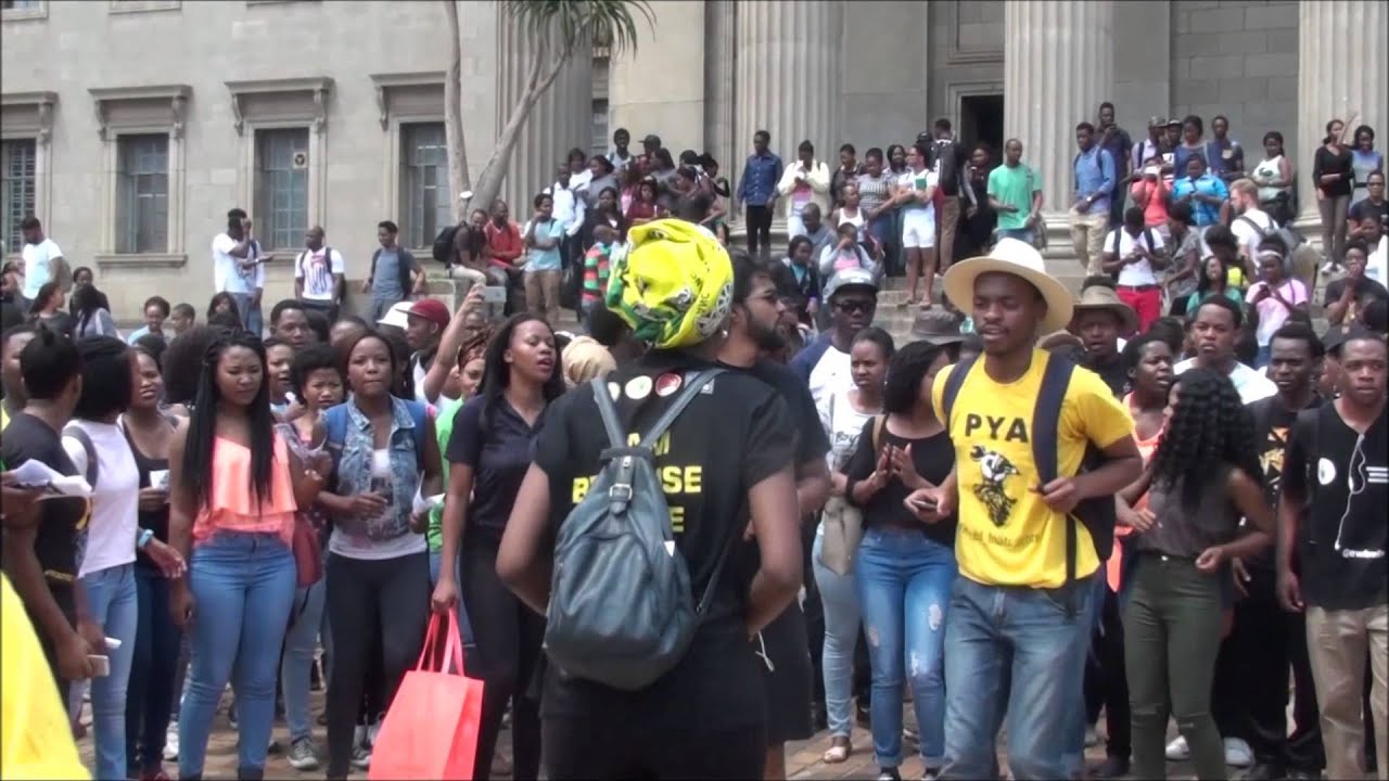 Wits Students Protest against 2016 fee Increase - YouTube