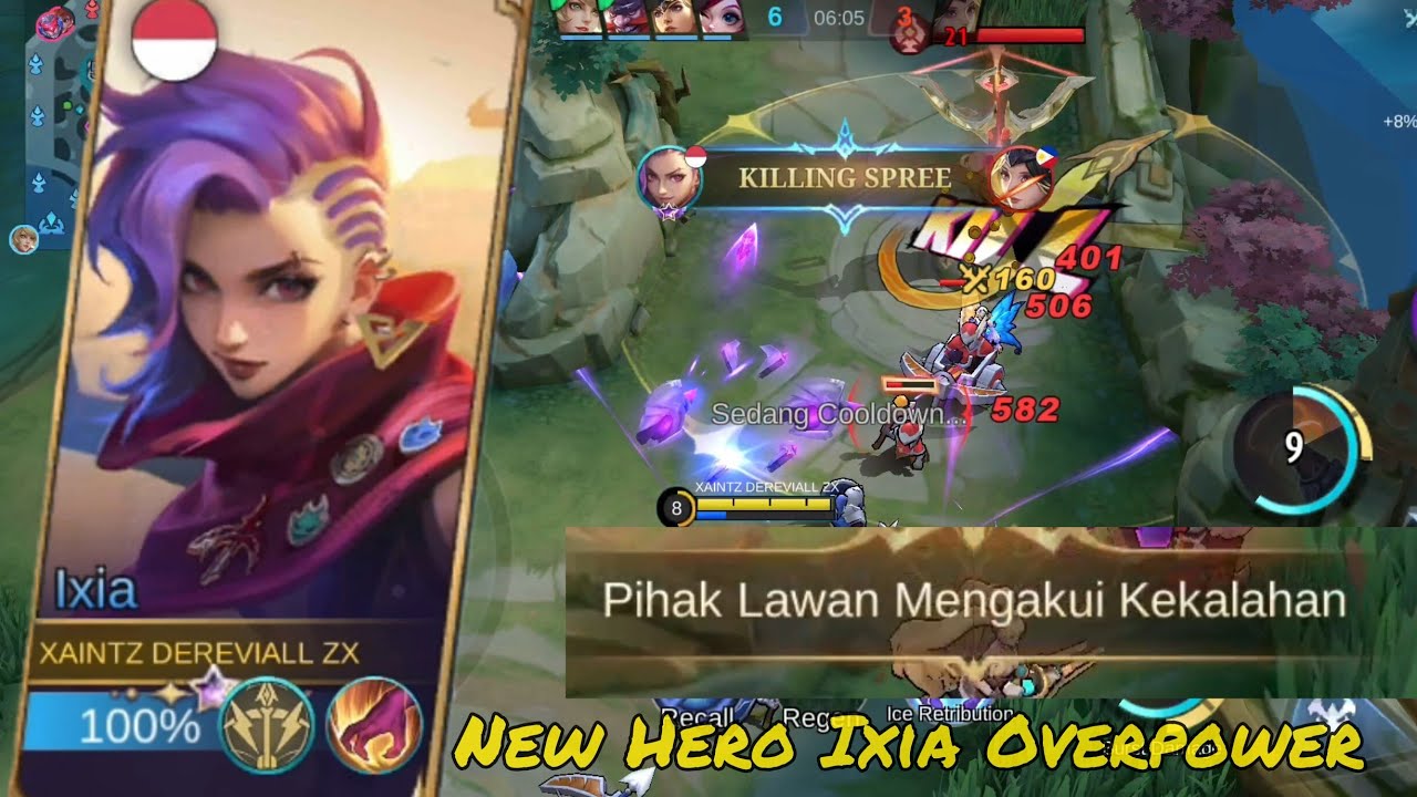 HARD GAME! EPIC COMEBACK NEW HERO IXIA -IXIA BEST BUILD 2023- Mobile ...