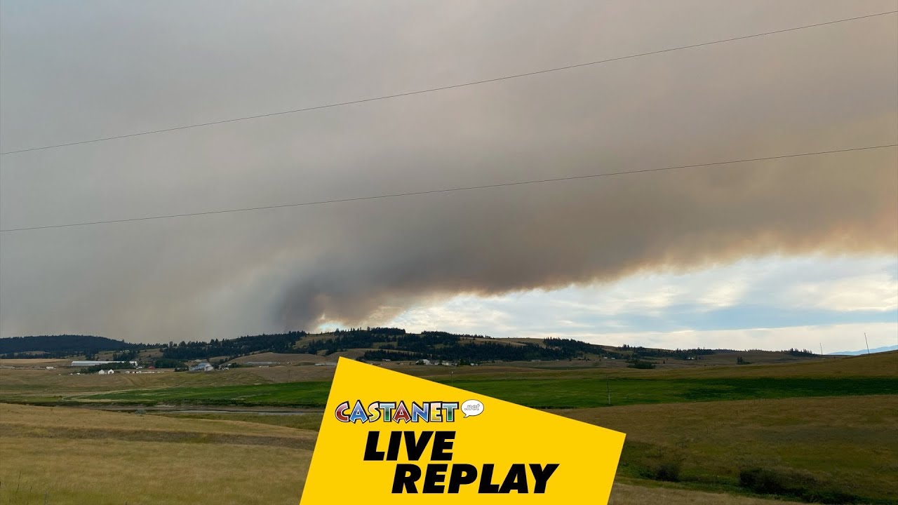 Smoke, ash from Ross Moore Lake fire - YouTube