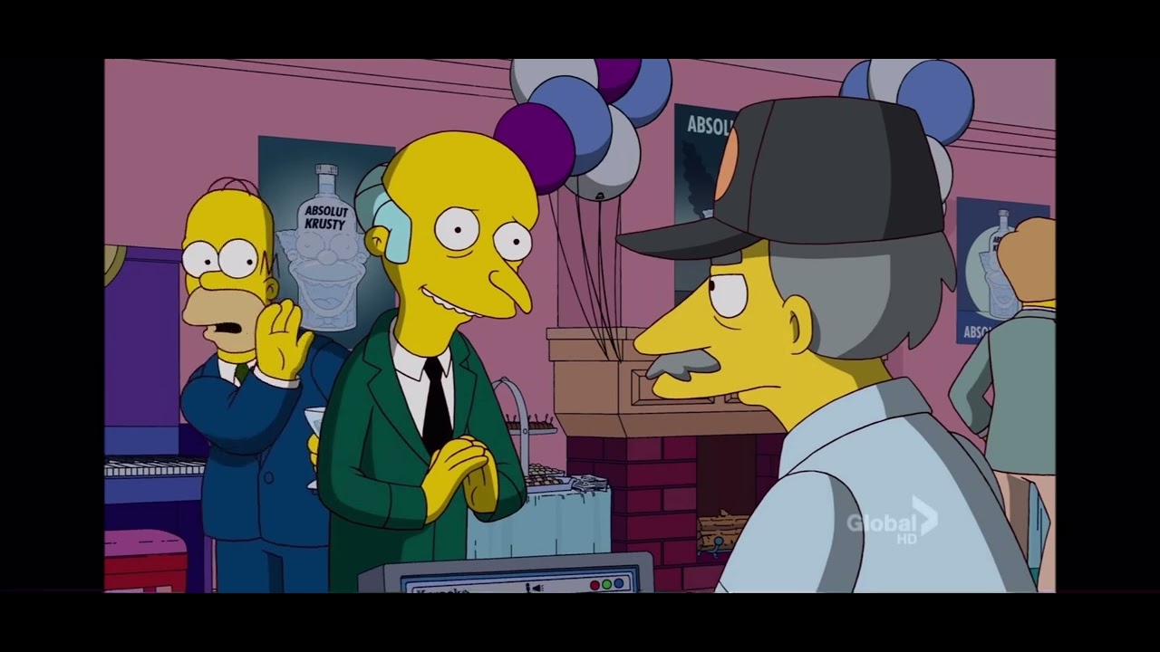 Homer And Mr Burns Listen To Albert Benzler - YouTube