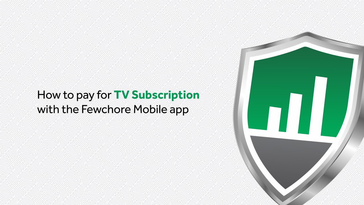 How to pay for TV Subscription with the Fewchore Mobile app - YouTube