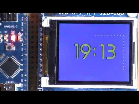 TFT Plotclock - YouTube