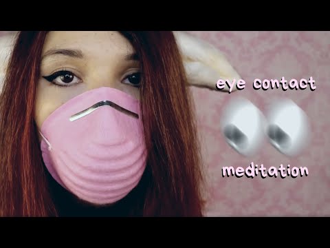 ASMR - STARING AT YOU ~ Guided Meditation While u Stare at my Eyeballs  ~