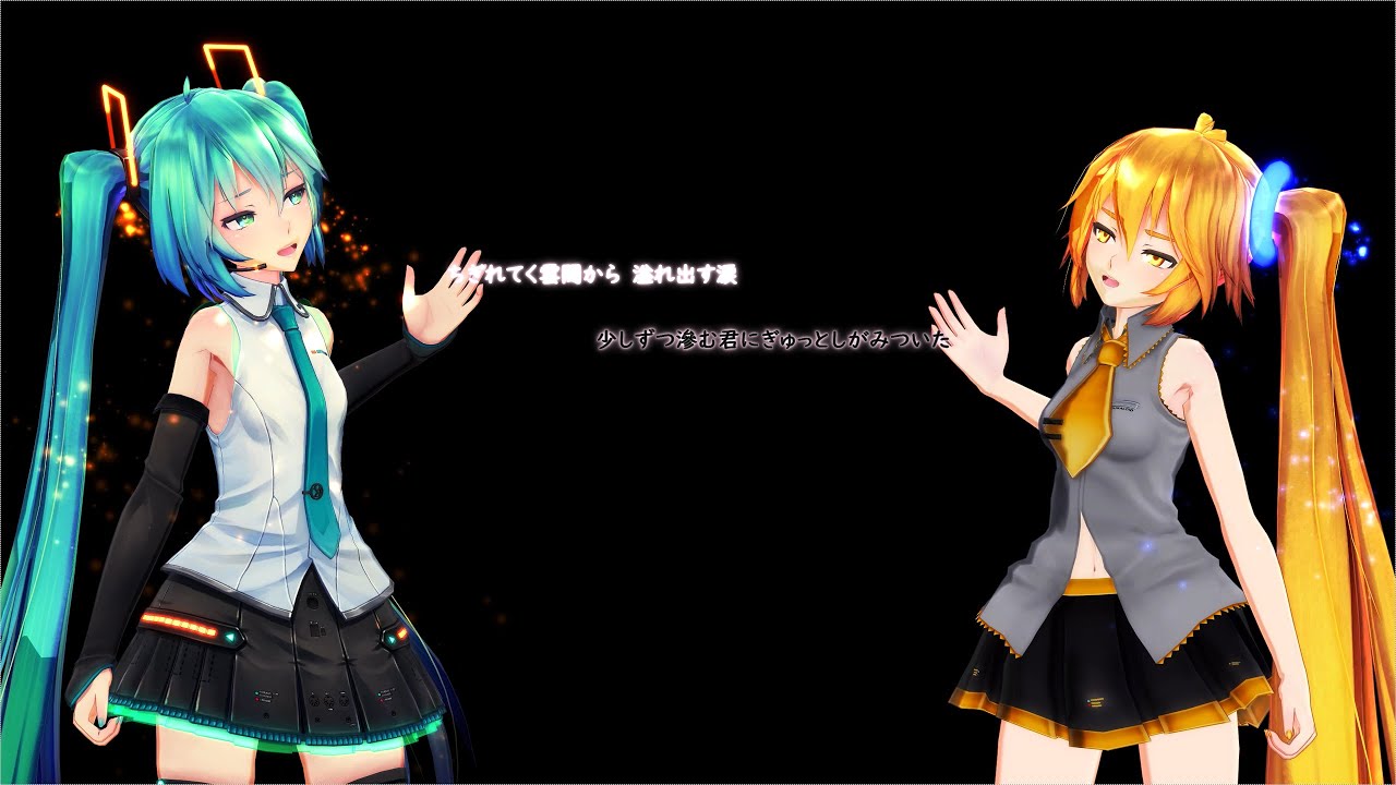 【MMD】glow ミク ネル / Miku Neru - YouTube
