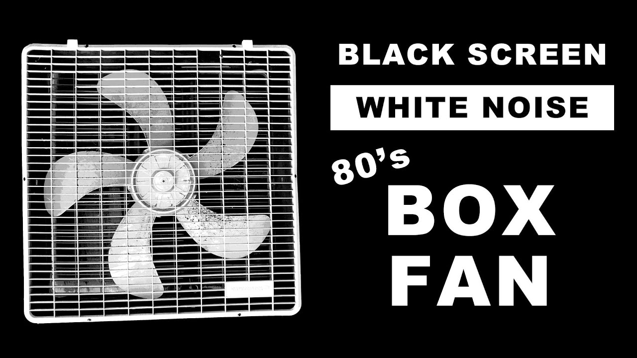 Old 80's BOX FAN - 10 Hours Relaxing White Noise + Black Screen ...