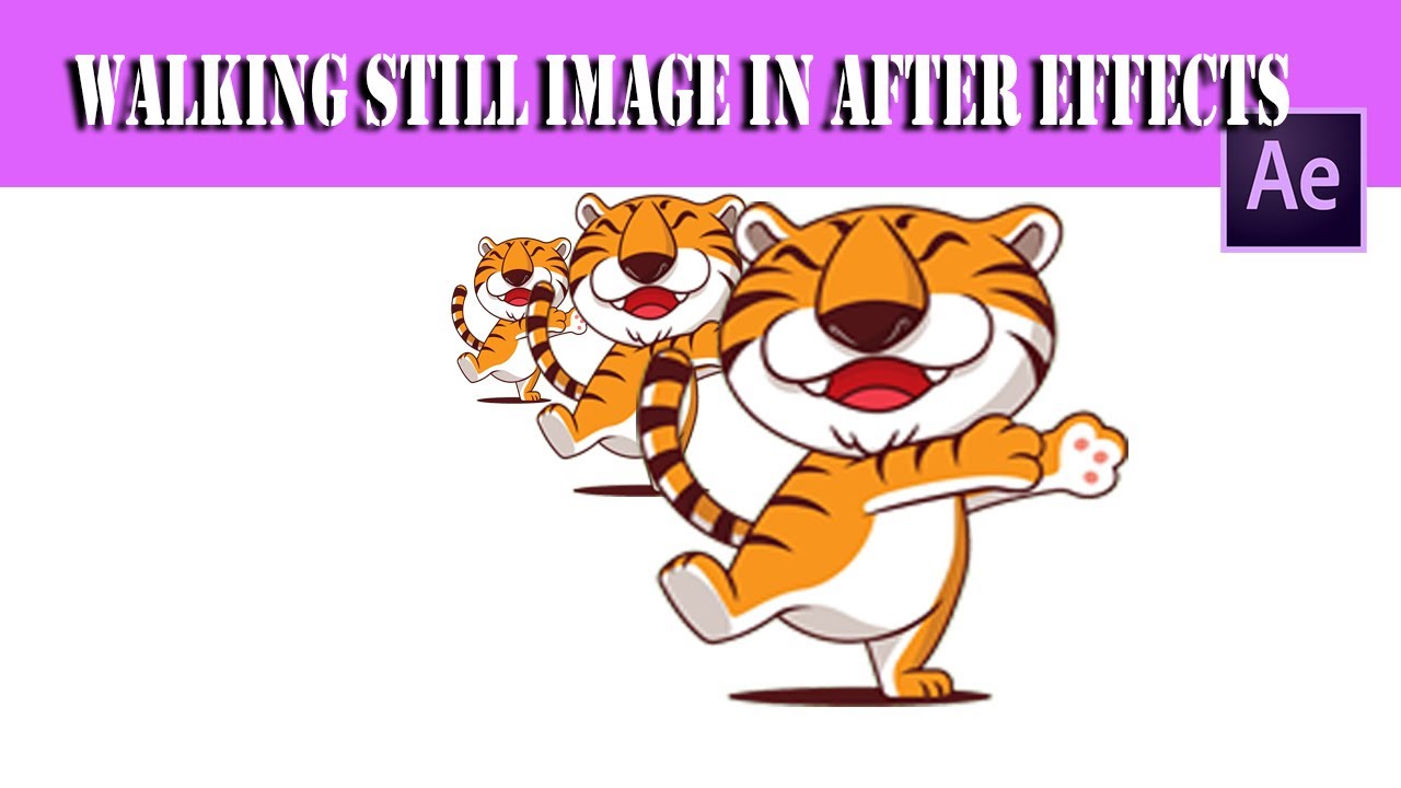 AfterEffects Tutorial, Animating Still Image, Walk Animation Still ...