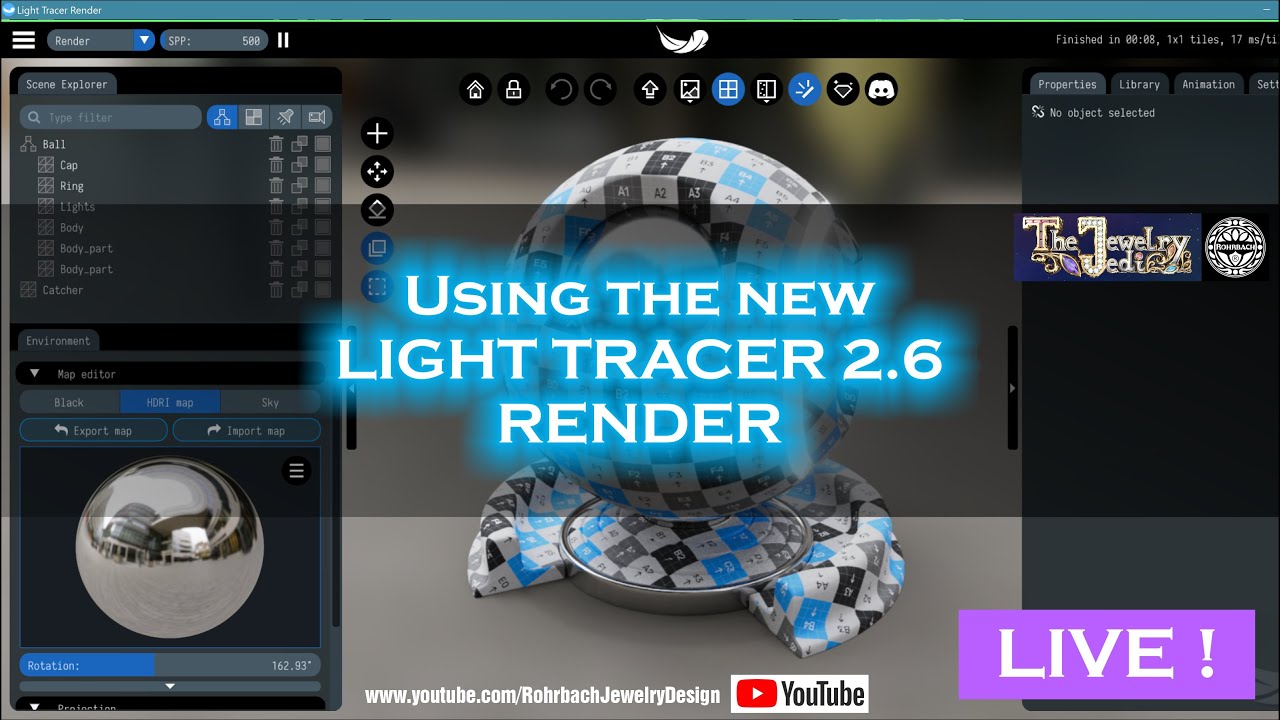 Using the new LIGHT TRACER 2.6 render engine 3D Jewelry - Diseño de ...