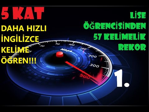 AKILLI SELFİ İLE İNGİLİZCE KELİMELER: 57 KELİMELİK REKOR ➠1.