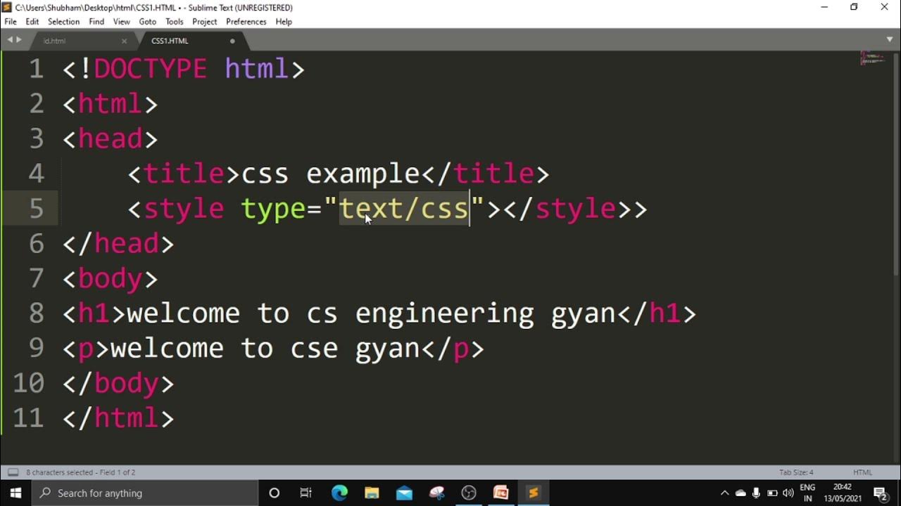 2.1 Explain CSS (Cascading Style Sheet) in Html in website designing ...