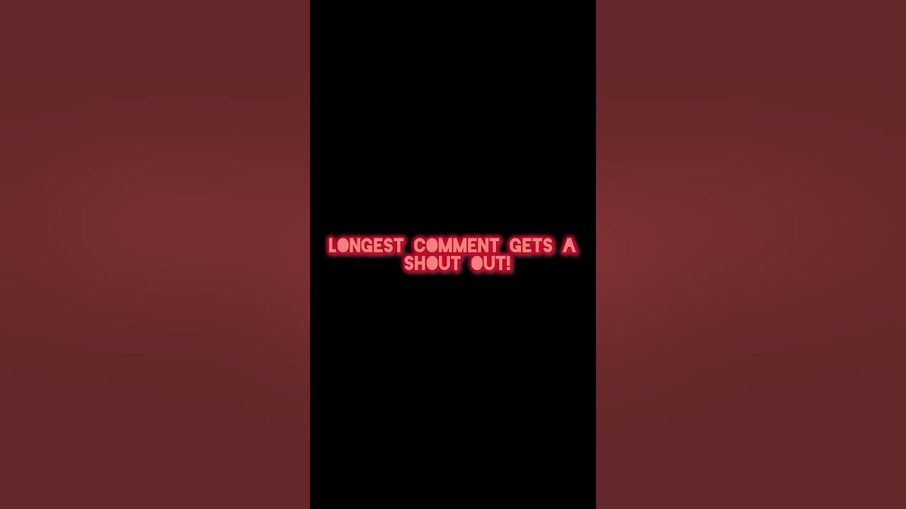 longest one get shoutout - YouTube