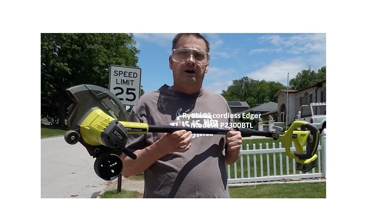 Ryobi 18V Cordless Edger (1-2) - YouTube