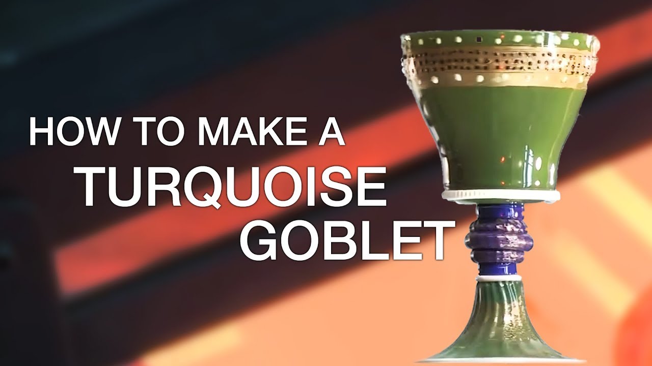 How to make a turquoise goblet - YouTube