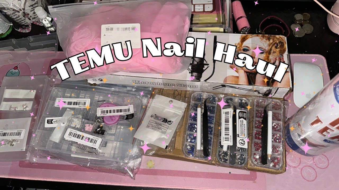 TEMU Nail Haul | Charms, storage, etc - YouTube