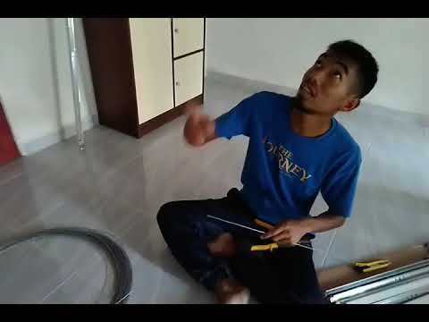 Cara pasang siling gantung kapur (how to install a ceiling grid) - YouTube