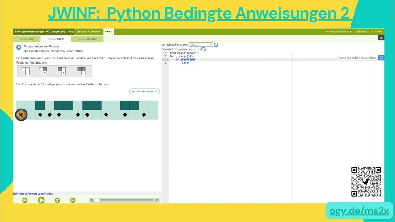 Jugendinformatikwettbewerb mal einfach erklärt: Python Bedingte ...