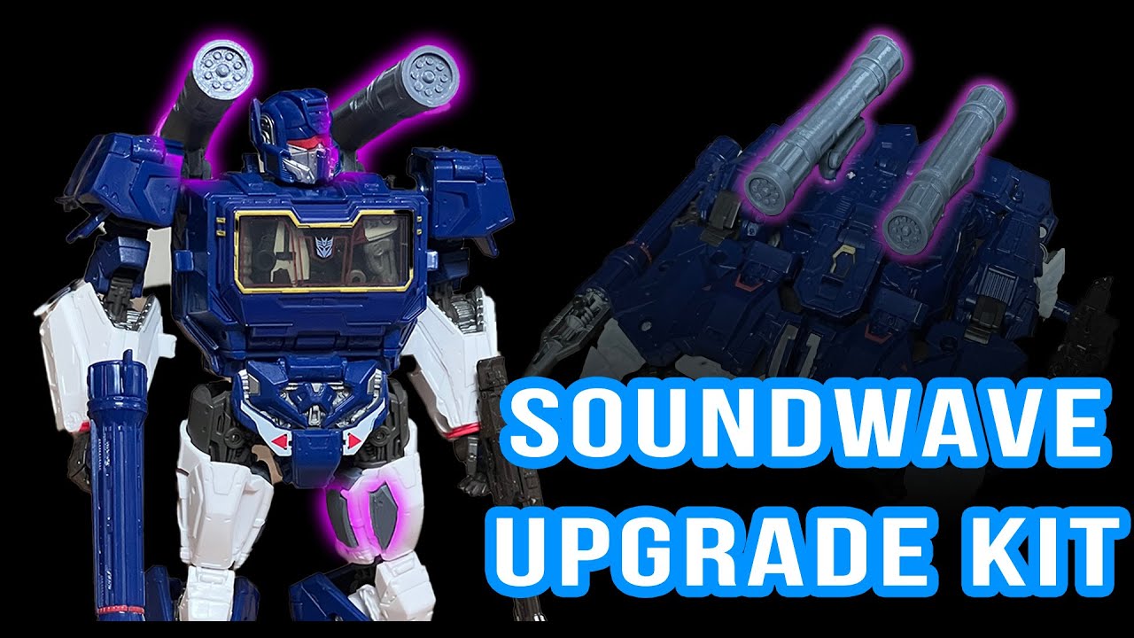 soundwave upgrade kit Studio series 83 cannon - YouTube