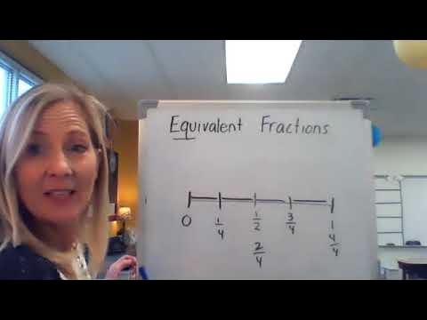 4th Grade - Equivalent Fractions on a Number Line - YouTube