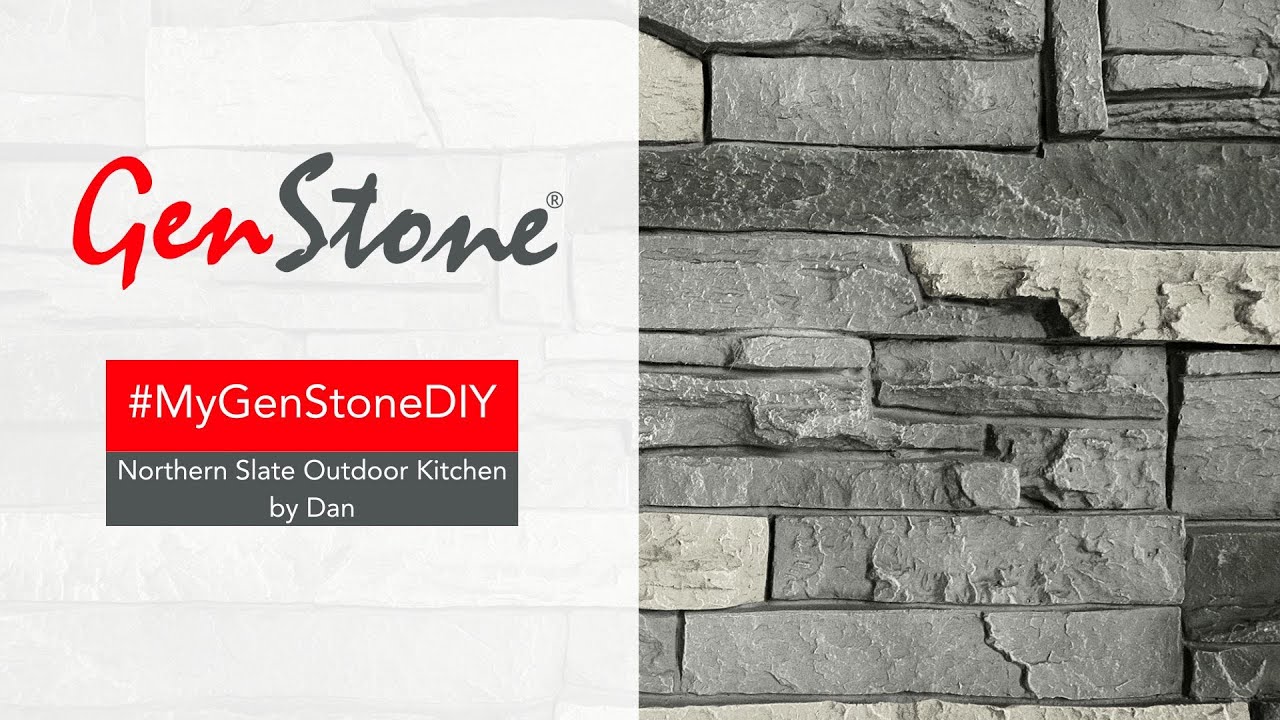 MyGenStoneDIY - Northern Slate Outdoor Kitchen by Dan | Stone Outdoor ...
