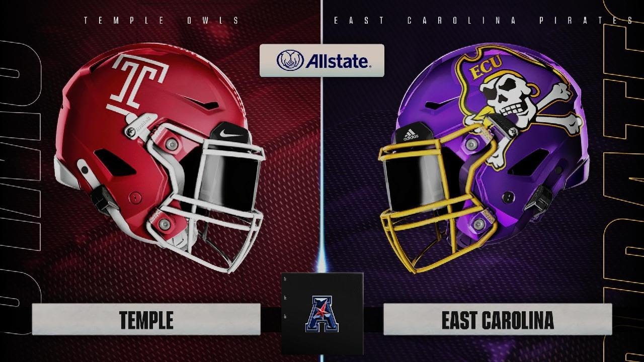 Temple V East Carolina WEEK 9 YEAR 1 - YouTube
