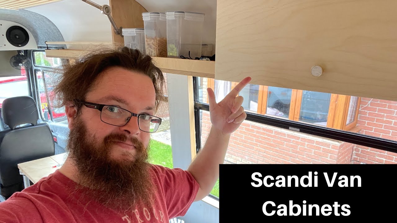 Scandi Van Cabinets - Simple + Modern Plywood Van Overhead Storage ...
