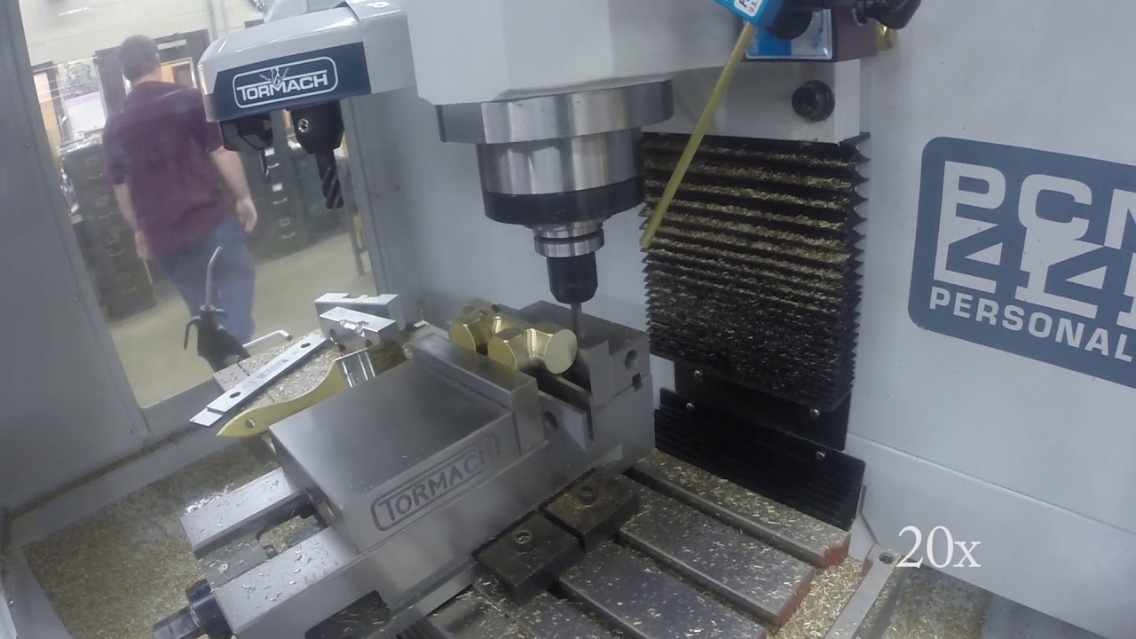 Tormach 440 3D milling brass op2 - YouTube