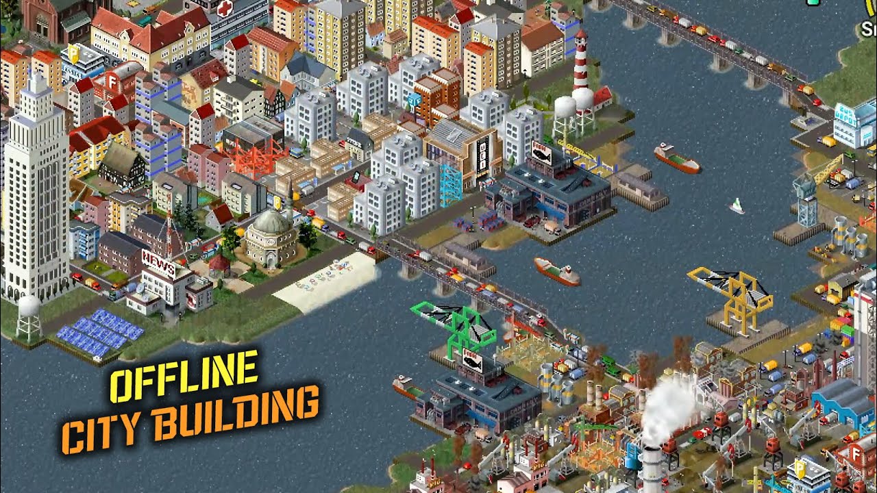 10 Game Offline Bangun Kota/City Building Terbaik Di Android 2021 - YouTube