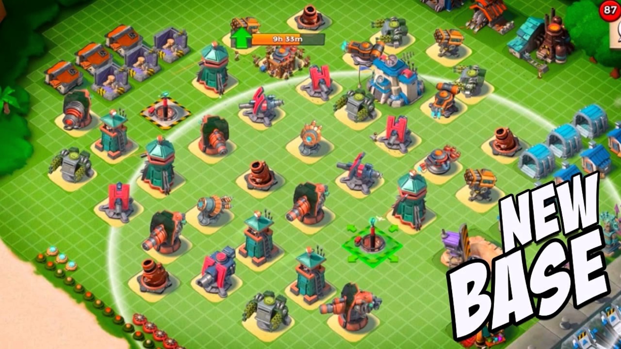 Top 10 boombeach base layout for hq level 21. - YouTube