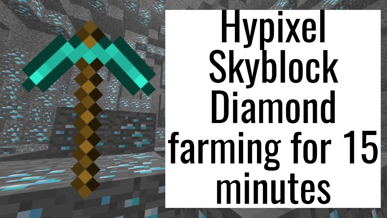 Hypixel Skyblock Diamond farming 15 minutes - YouTube