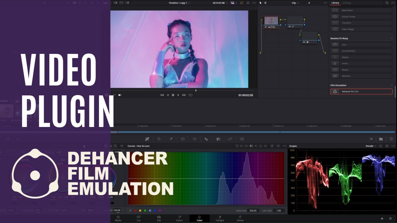 Dehancer Video Plugin - DaVinci Resolve test - YouTube