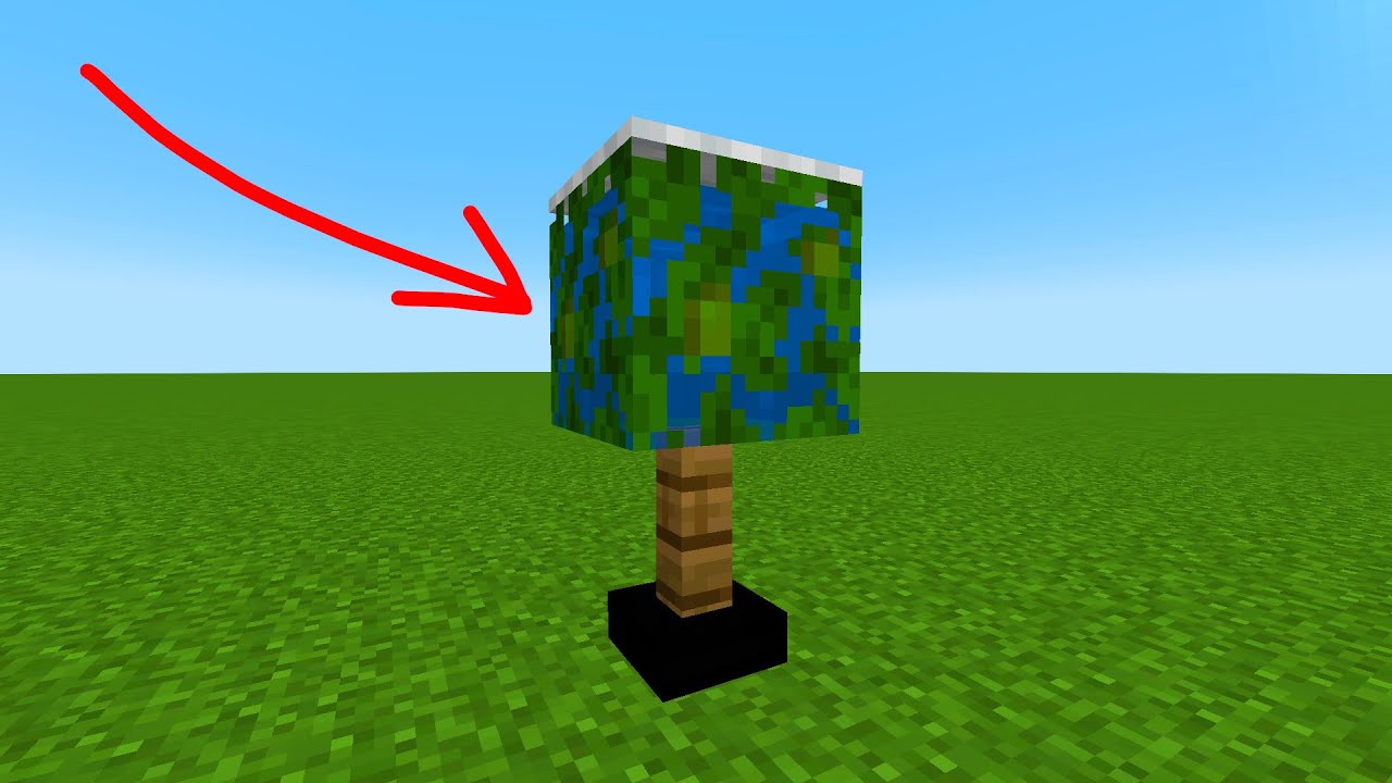 how to make a globe in minecraft - YouTube
