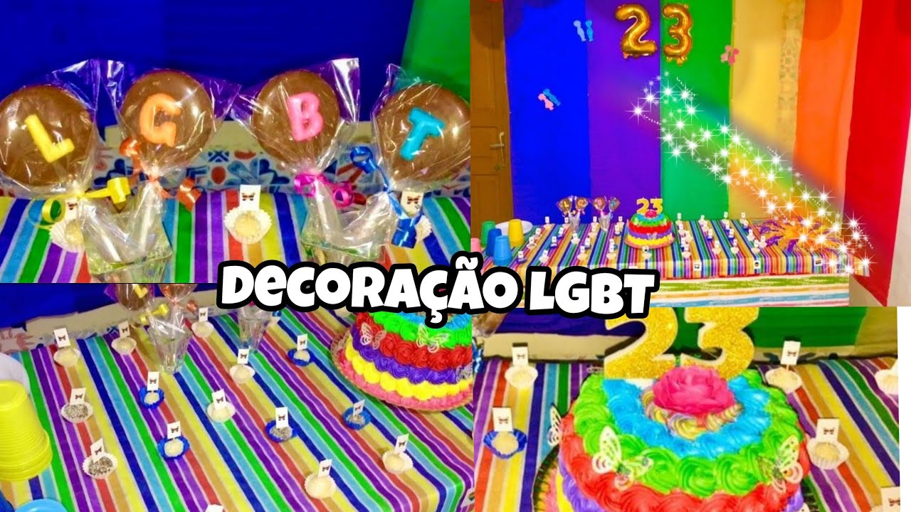 Decoração para aniversário , tema LGBT - YouTube