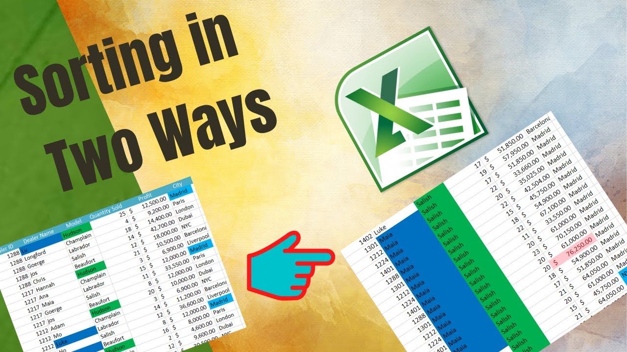 The Usage Of Sorting In Excel YouTube The Usage Of Sorting In Excel YouTube