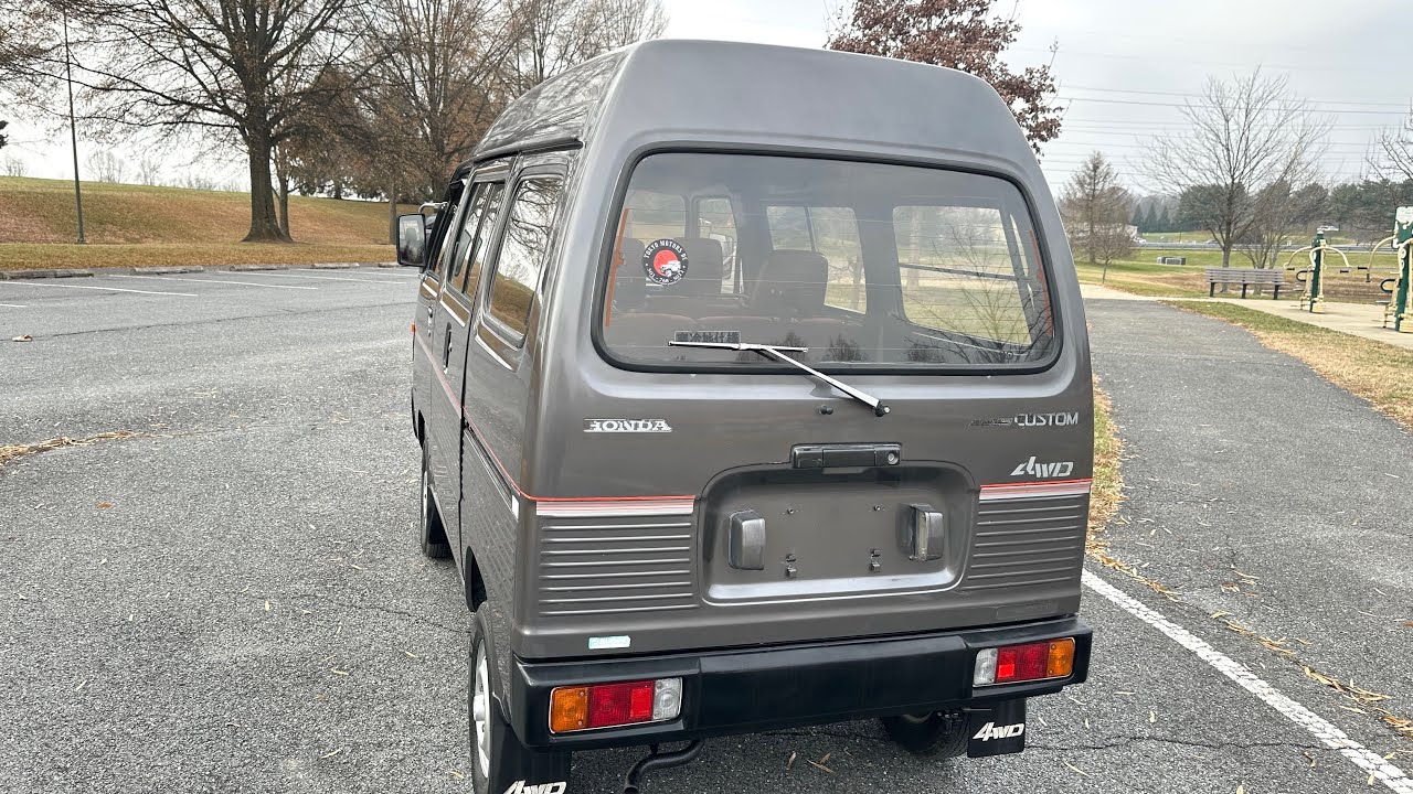 1987 HONDA ACTY CUSTOM M-VH —— 28,099 Miles - KEI VAN - 4WD - JDM ...