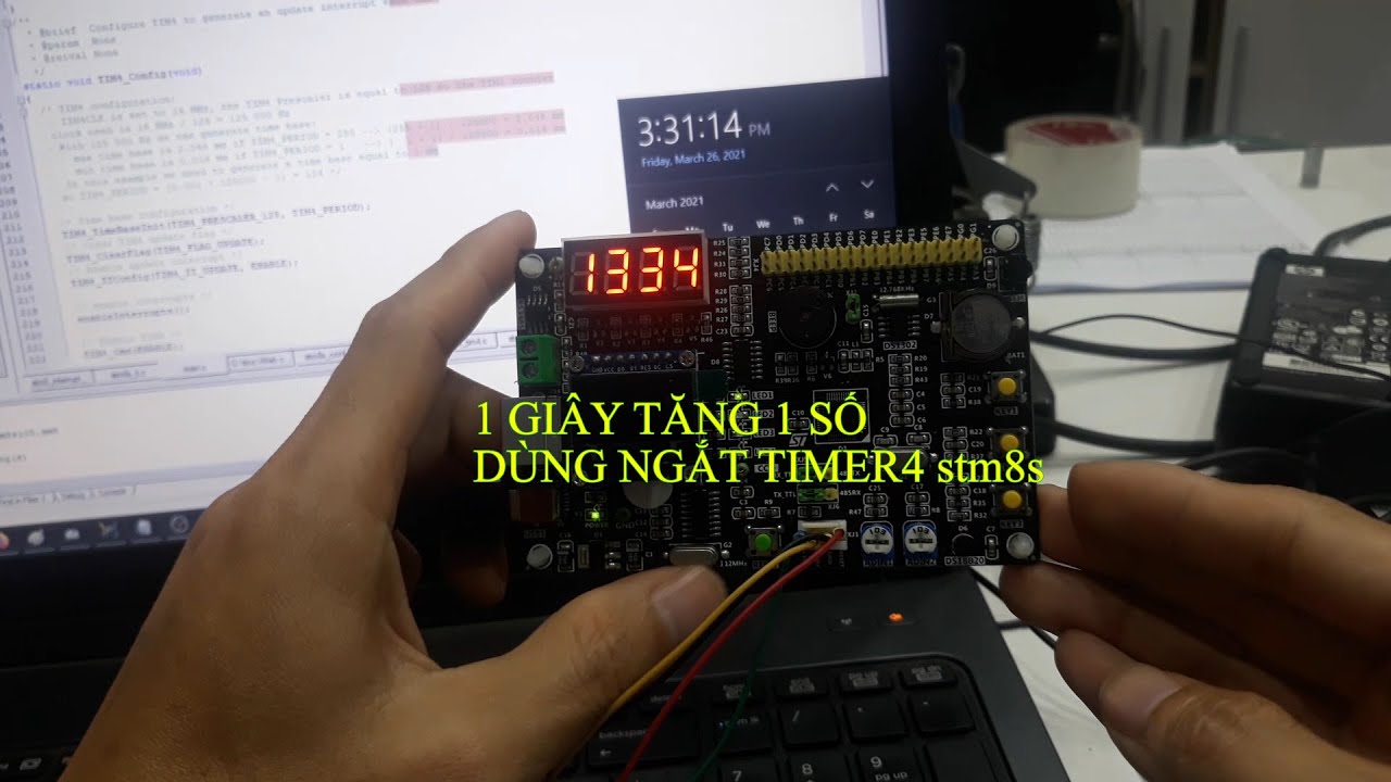 Stm8s Timer 4 Interrupt Timer 4 Led 7 Segment Display Timer 4 8 Bit 6277
