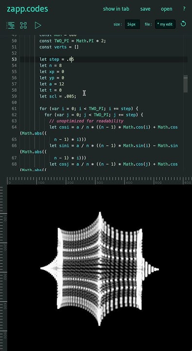 3d Hypocycloid Javascript Canvas Creativecoding Css Coding Webdevelopment Youtube 