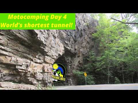 Motocamping Day 4 The world's shortest tunnel! - YouTube