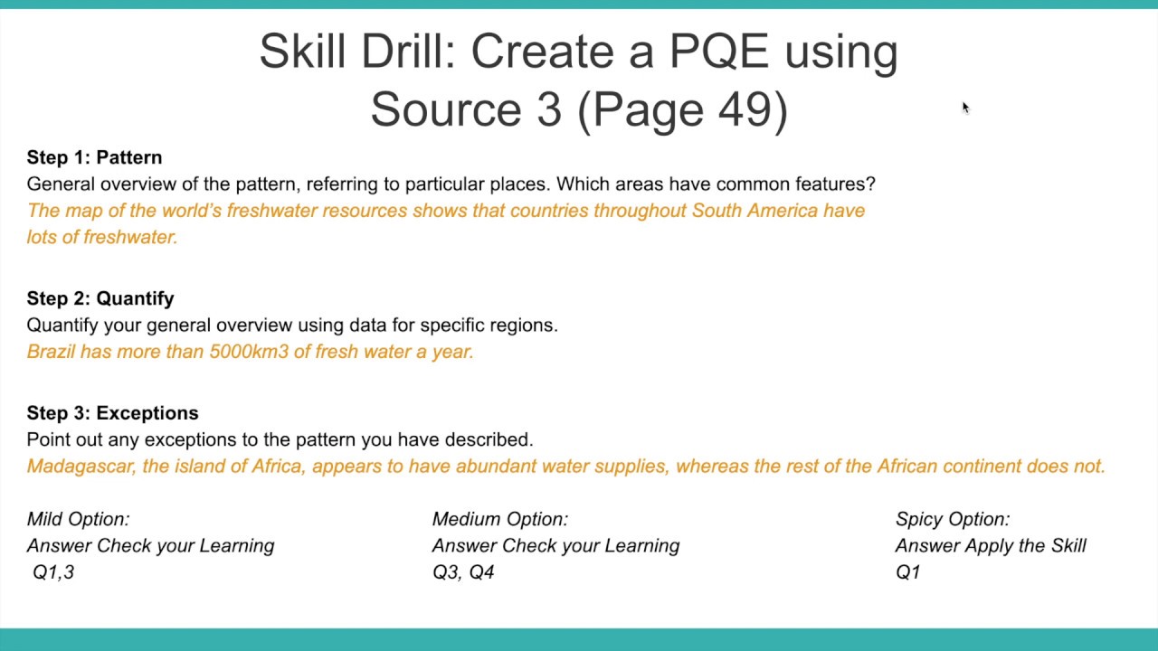 Humanities Skills - Creating a PQE - YouTube