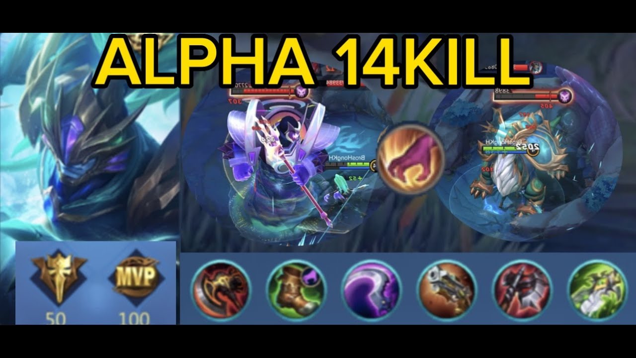 Alpha Two Build - Unlimited Lifesteal Best Alpha - MLBB - YouTube