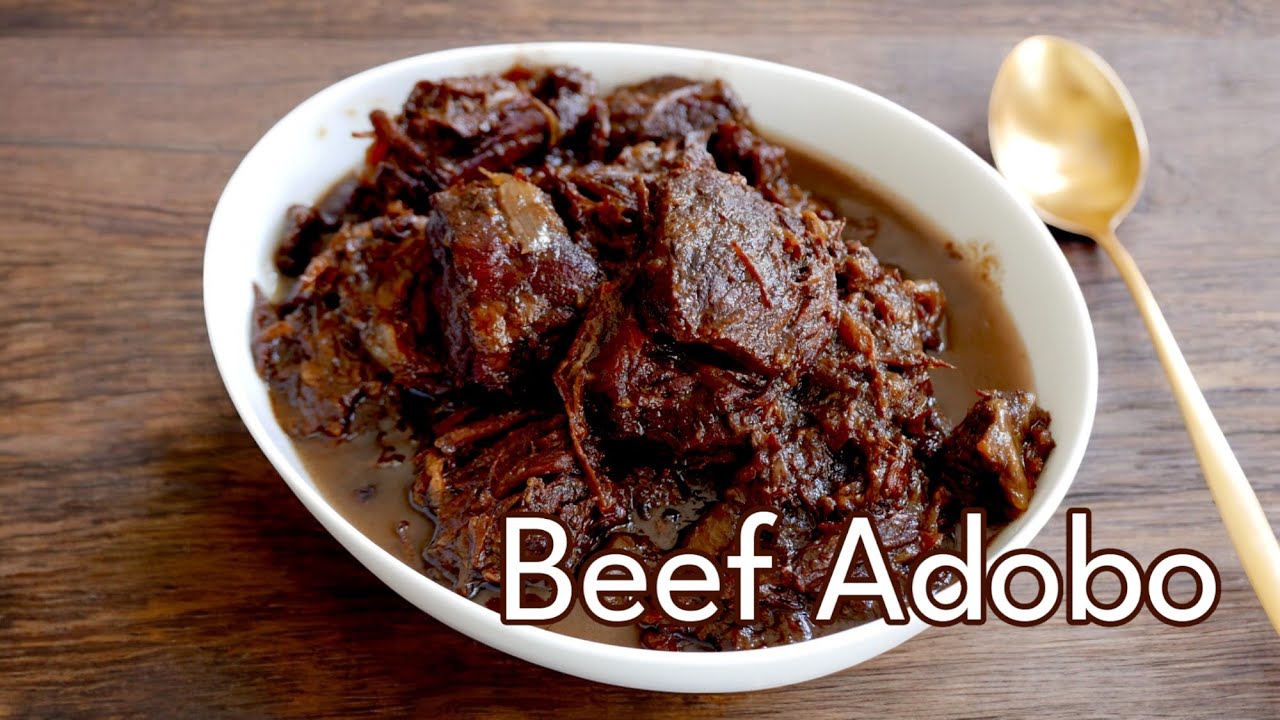 Best & Easy Beef Adobo | Filipino Recipe | Adobong Baka | wa's Kitchen ...