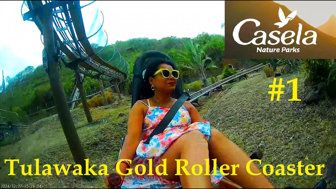 Shona's Tulawaka Gold Coaster Casela (Roller Coaster Ride # 1 ...