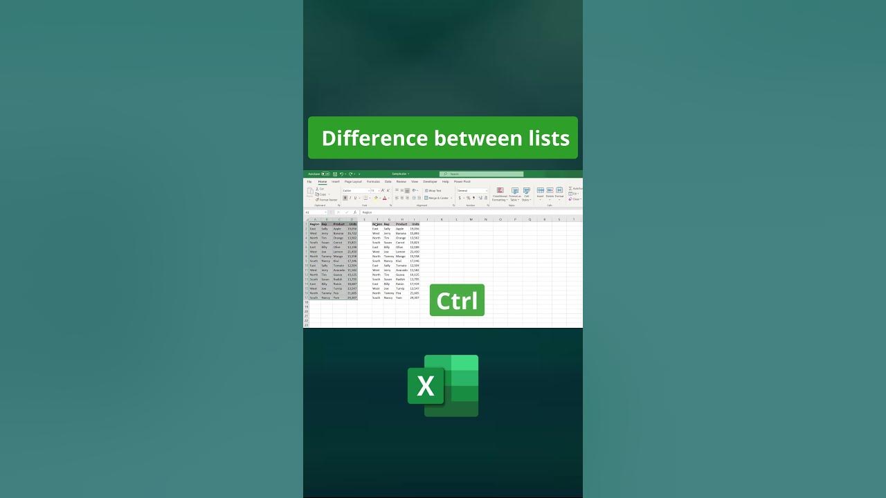 How to Compare Two Lists in Excel - YouTube