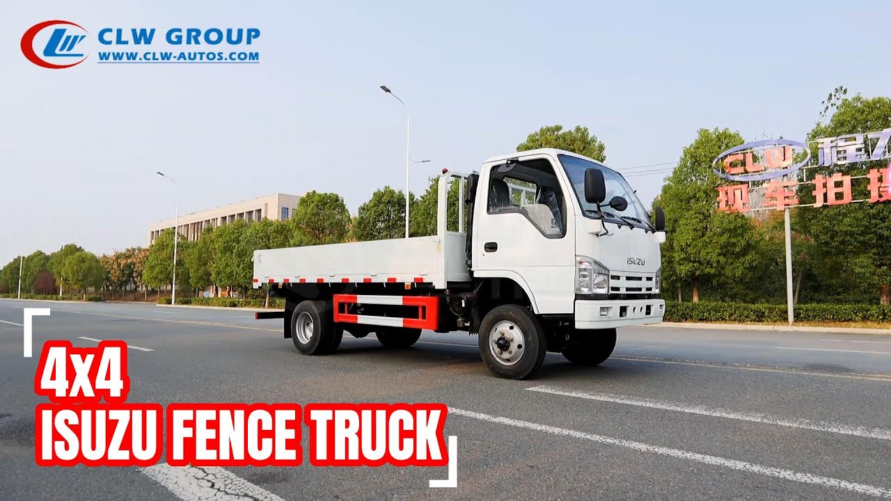 ISUZU 100P/ELF/NKR 4x4 Off Road Fence Truck - YouTube
