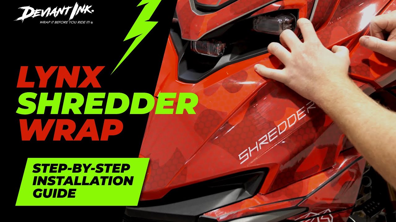 LYNX Shredder DS & RE Full Snowmobile Wrap Installation Guide - Deviant ...