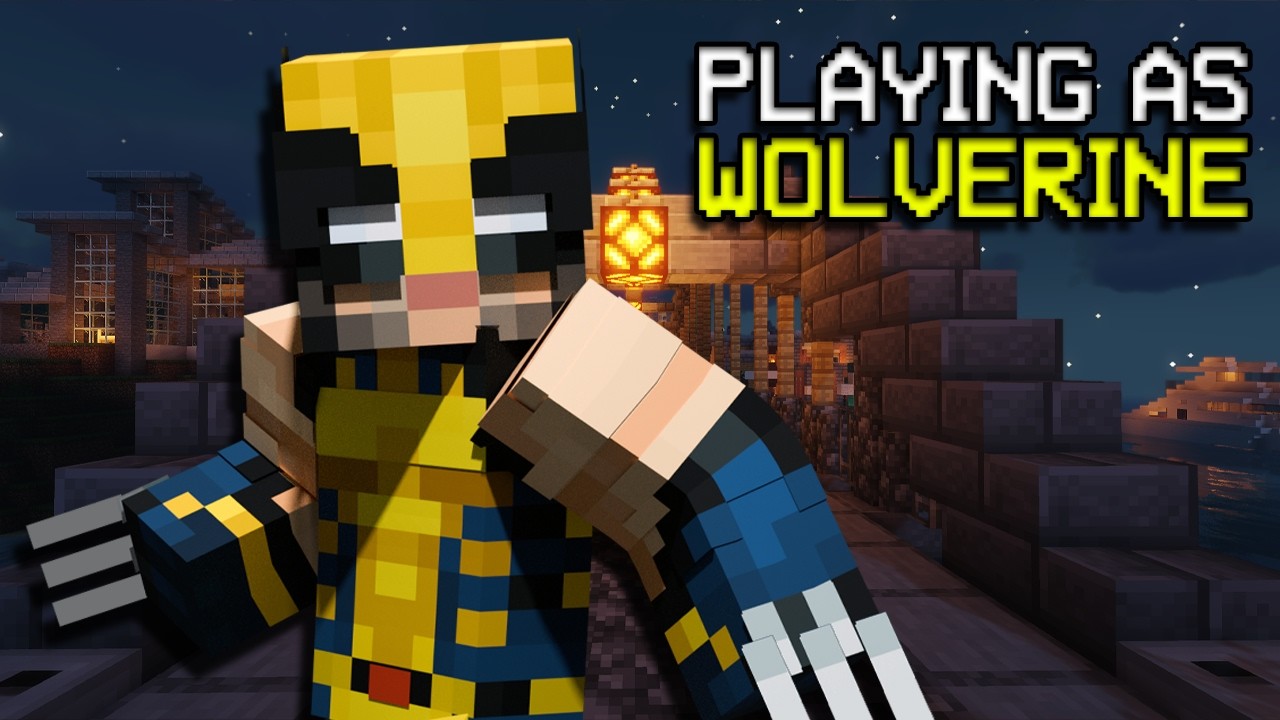 PLAYING AS WOLVERINE IN MINECRAFT | Custom Mod Adventure - YouTube