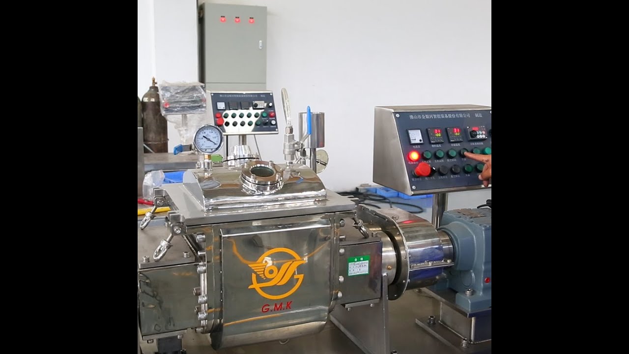 GMK-Rubber/Hot melt/Resin/RTV/HTV/ NHZ-5L lab vacuum kneader - YouTube