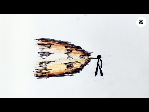 How To Draw Stickman With Power | Easy Step By Step | Stickman Drawing ...