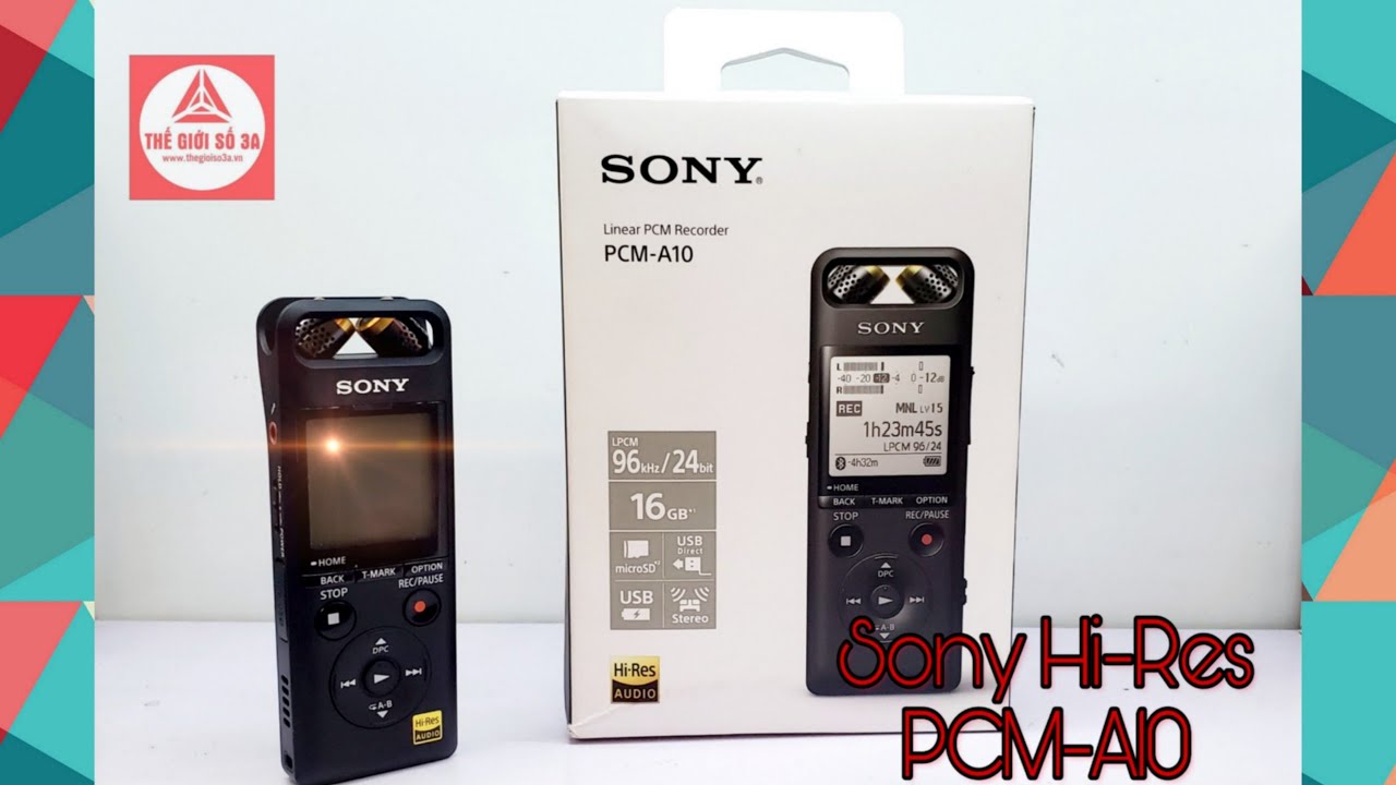 Mở hộp Sony Hi-Res Recorders PCM-A10, Máy Ghi Âm Tuyến Tính A Series ...
