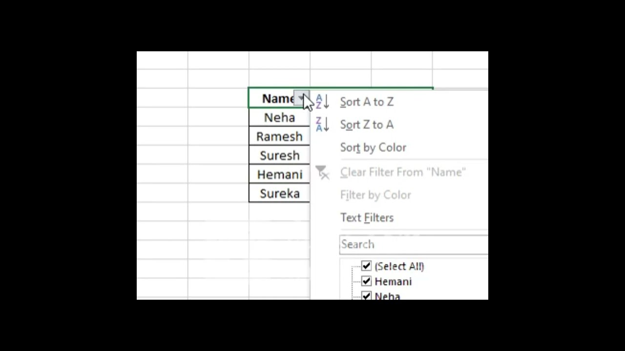 Shortcut Key To Apply remove Filter In EXCEL shorts YouTube Shortcut Key To Apply remove Filter In EXCEL shorts YouTube
